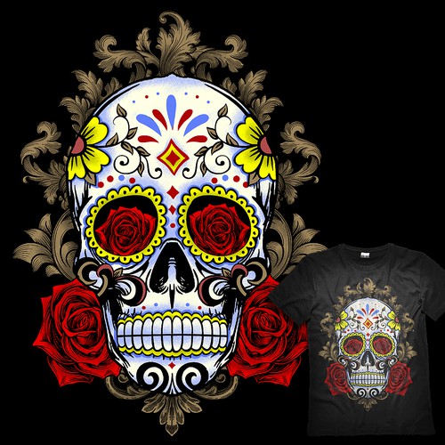 Design a bad ass shirt for skull/skeleton lovers | T-shirt contest