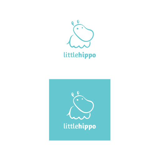 Design a playful and cute hippo logo for Little Hippo! | Logo design ...