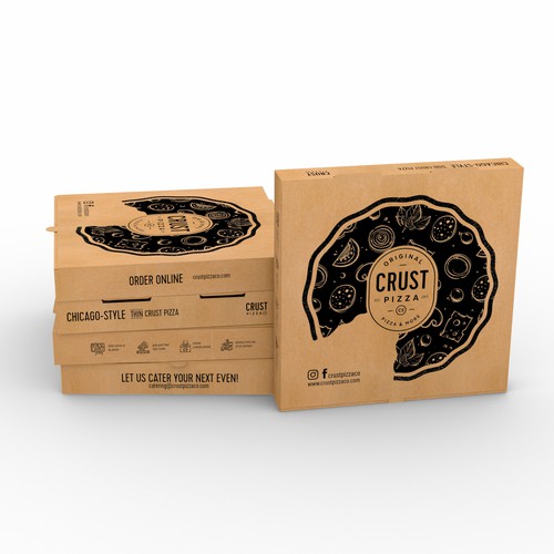 Designs | Crust Pizza Co. Needs a New Pizza Box | Product packaging contest