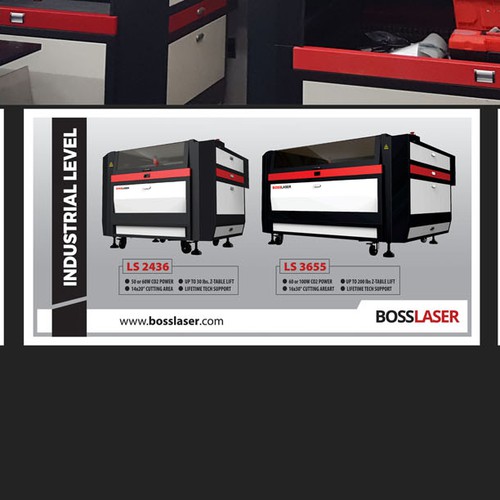 Design 4x8' Laser Machine Banners | Poster contest