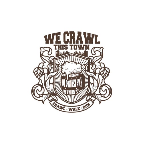 Designs | We Crawl this Town | Logo design contest