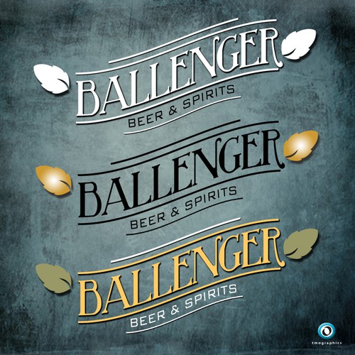 Ballenger Beer & Spirits is looking for elegant and rustic logo to make ...