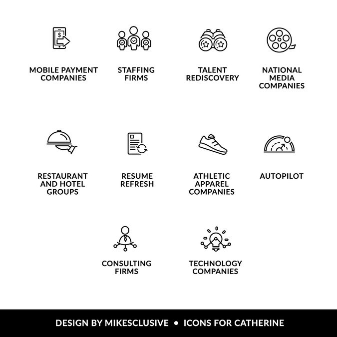 Looking for friendly, descriptive category icons | Icon or button contest