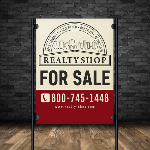 Savy Realtestate firm needs a creative and stand out sign! | Signage ...