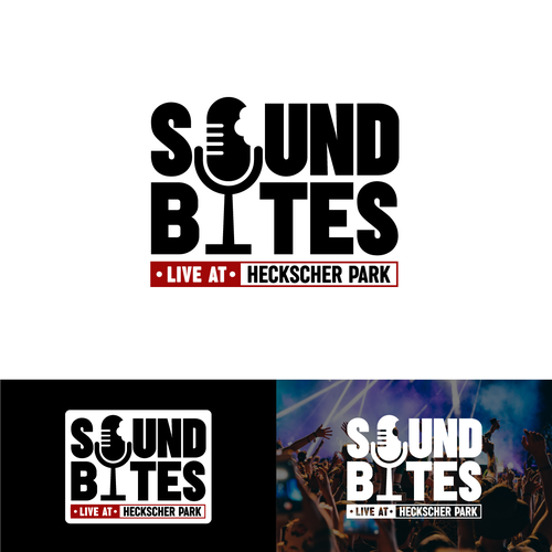 Designs | DESIGN THE SOUND BITES LOGO - MUSIC X FOOD | Logo design contest