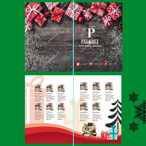 Gift Basket company needs a Christmas Gift Basket brochure | Brochure ...