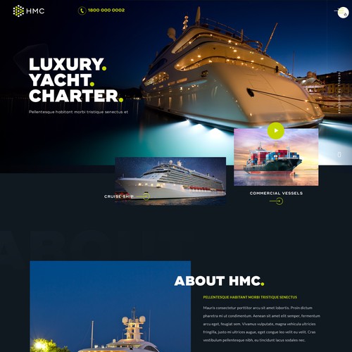 Designs | Website Redesign for Unique Superyacht and Cruise Ship ...