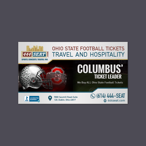 Design Ohio State Football Tickets, Travel and Hospitality Ad for ...
