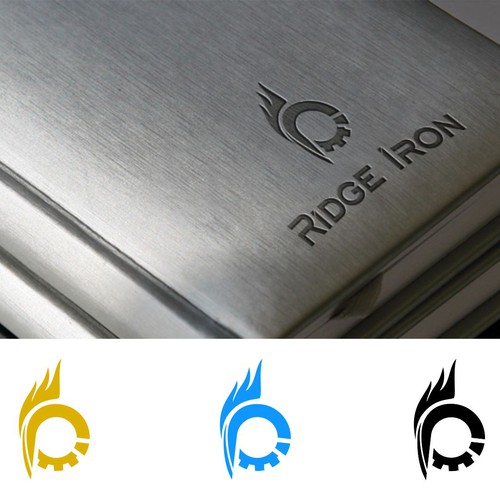 RIDGE IRON: Logo for custom forged steel and man's gear company | Logo ...