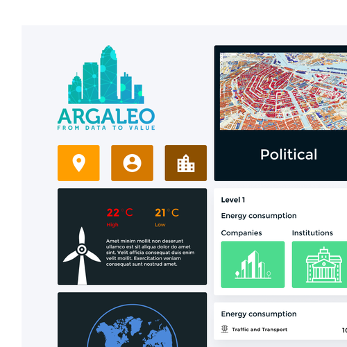 Designs | Smart City Dashboard | Infographic contest