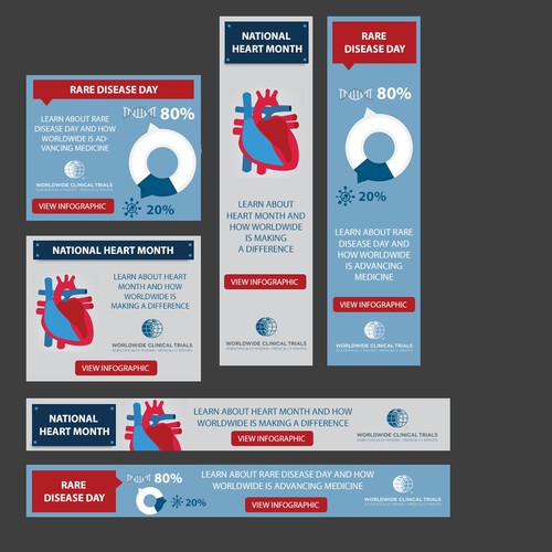 Banner Set Design for Clinical Research Organization | Banner ad contest