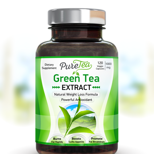 Designs | PureTea needs a "beautiful label" for our Green Tea Extract ...