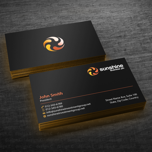 Sunshine | Business card contest