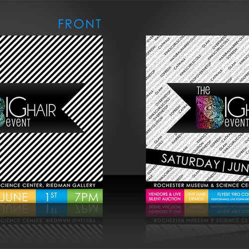 FASHION FORWARD/EDGY FLYER for hair/runway show! | Postcard, flyer or ...