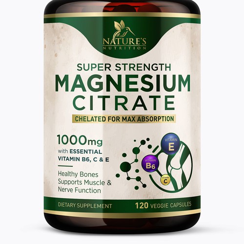 Designs | Premium Magnesium Citrate Design needed for Nature's ...