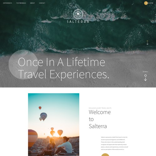 Designs | Create a beautiful dreamlike landing page for a luxury travel ...