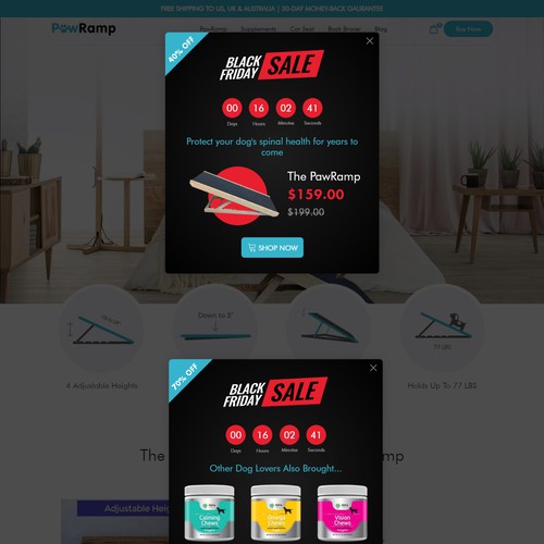 Designs | Amazing BlackFriday Upsell Popup Ads for Pawramp | Signage ...