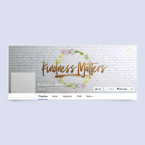 Easy Facebook Page cover for Kindness Matters ! | Facebook cover contest