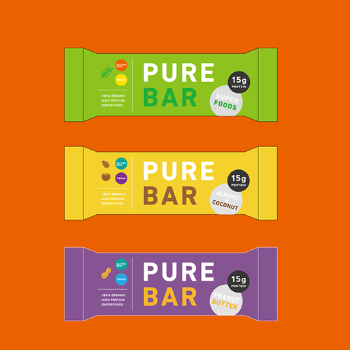 Health/Protein bar packaging/branding design | Product packaging contest