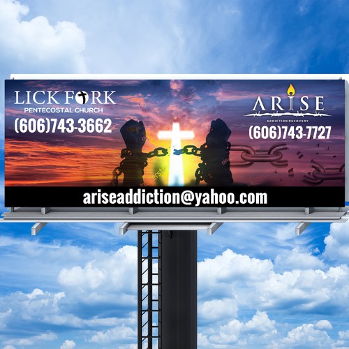 Designs | We need a bright, bold billboard for our church and addiction ...