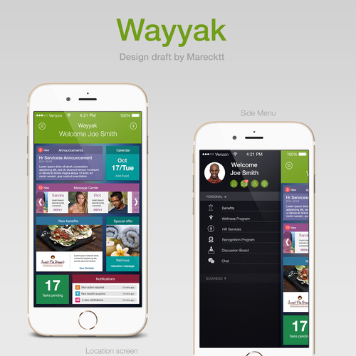 Designs | "Wayyak" mobile app new design | App design contest