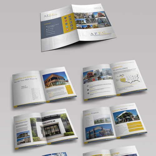 Design a Professional Booklet for an Engineering Firm | Brochure contest