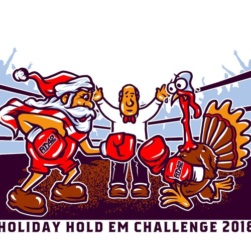 Turkey vs Santa Boxing Match T-shirt | T-shirt contest