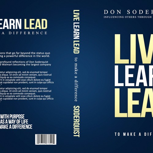 Designs | A book cover for Don Soderquist | Book cover contest