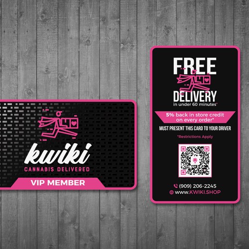 Designs | VIP membership card for a cannabis delivery service ...