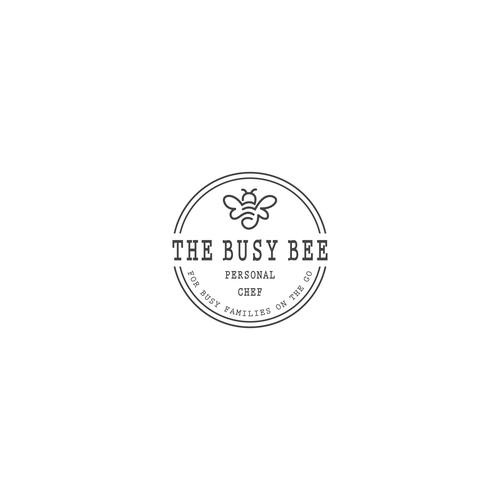 Design a neat clean fun logo for personal chef service as a bee. The ...