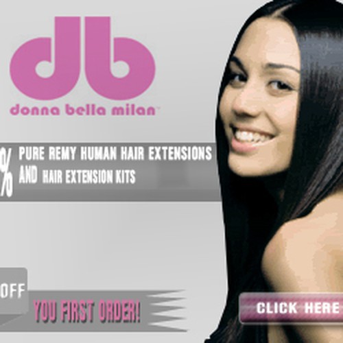 Designs | Banner Ads for Hair Extension Company | Banner ad contest