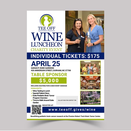 Designs | New Charity Wine Lunch Flyer | Postcard, flyer or print contest