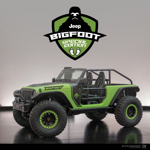 Bigfoot Special Edition Jeep Logo | Logo design contest