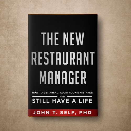 Designs | Self help book cover for new restaurant managers | Book cover ...