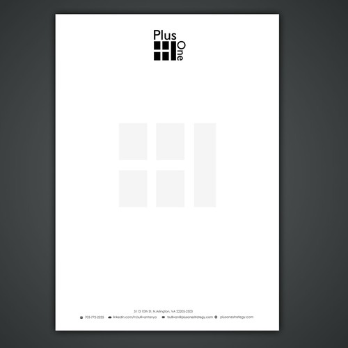 Designs | GUARANTEED - New Business Card and Letterhead for Plus One ...