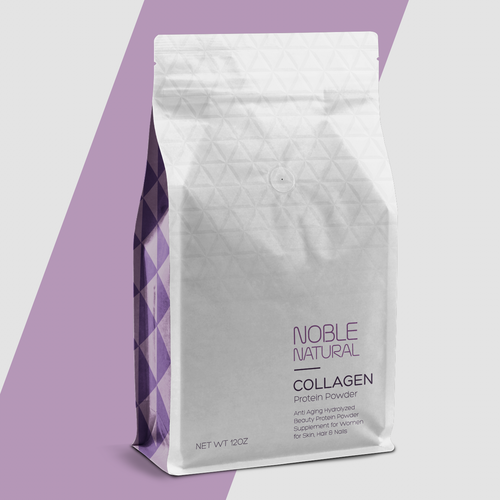 Creative bag design for collagen protein powder | Product packaging contest