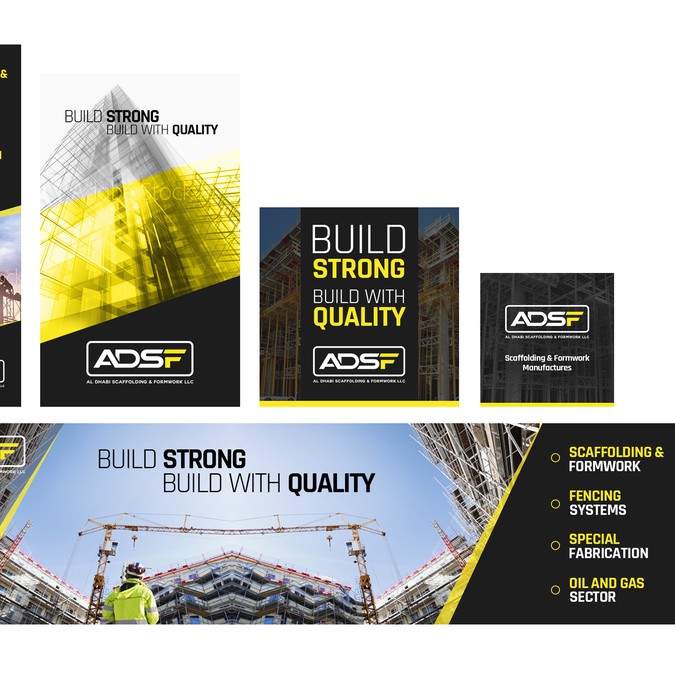 Construction Company Banner Advertisement | Signage contest