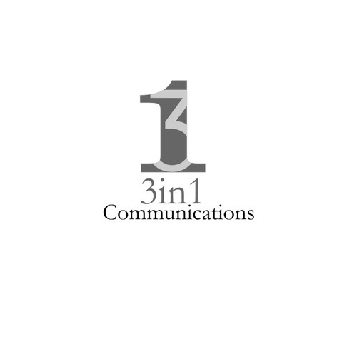 logo for 3 in 1 Communications | Logo design contest