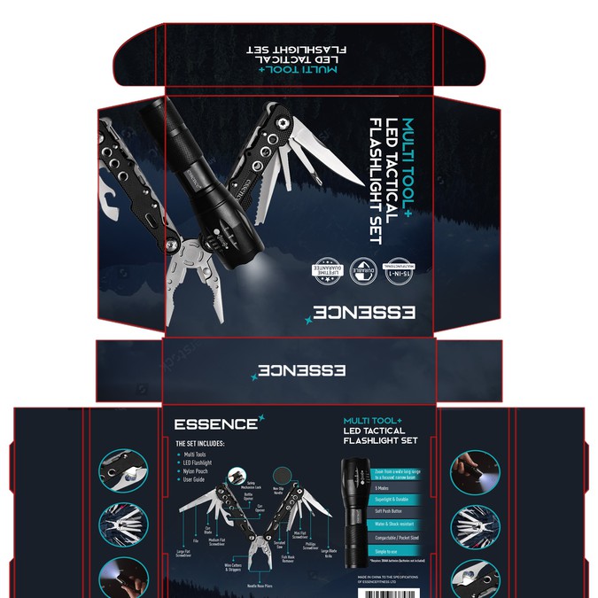 create a eye catching powerful product packaging design for a multi ...