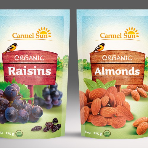 Dried Fruits and Nuts in Pouch | Product label contest
