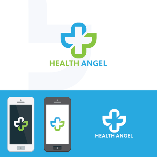 Logo for mobile health app named Health Angel | Logo design contest