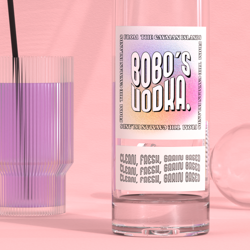 Designs | Product label for Cayman islands premium vodka | Product ...