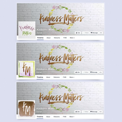 Easy Facebook Page cover for Kindness Matters ! | Facebook cover contest