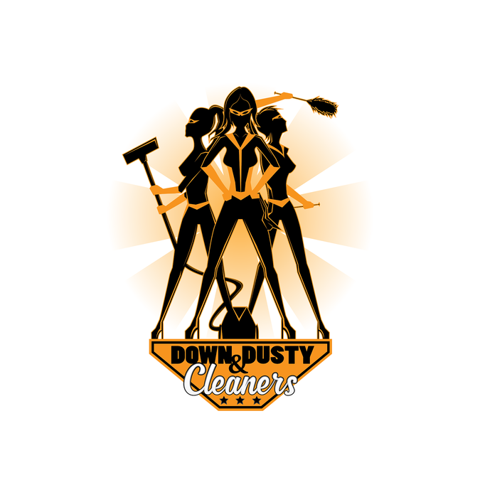 classic, strong logo for sisters in a cleaning business. Enjoy vintage ...