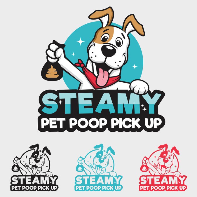 Fun & Bold design for Poop Pick Up Services called Steamy | Logo design ...