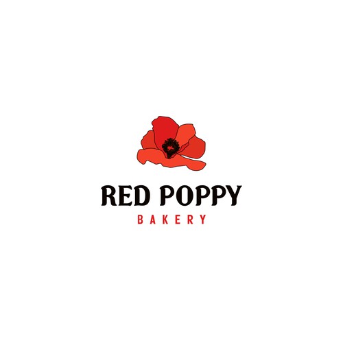 Designs | Red Poppy - Design a fun, modern logo for a bakery | Logo ...