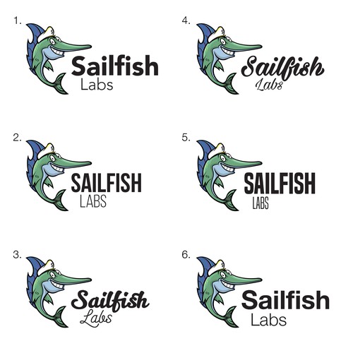 Mascot Caricature Logo for Sailfish Labs | Logo design contest