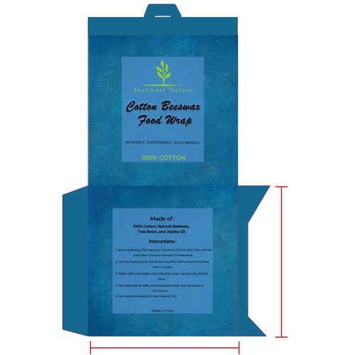 Packaging Design for Reusable Cotton Beeswax Food Wrap | Product ...