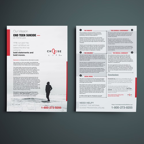 ChooseLife.org Mission Statement Flyer | Postcard, flyer or print contest