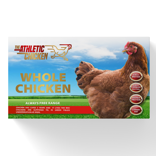 Designs | THE ATHLETIC CHICKEN - POWERFUL PACKAGING NEEDED! | Product ...